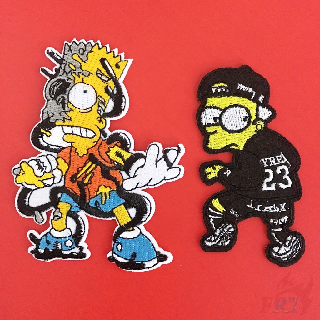 ☸ การ์ตูน: The Simpsons Patch ☸ แผ่นแพทช์รีดร้อน Diy สําหรับเย็บผ้า (S ...