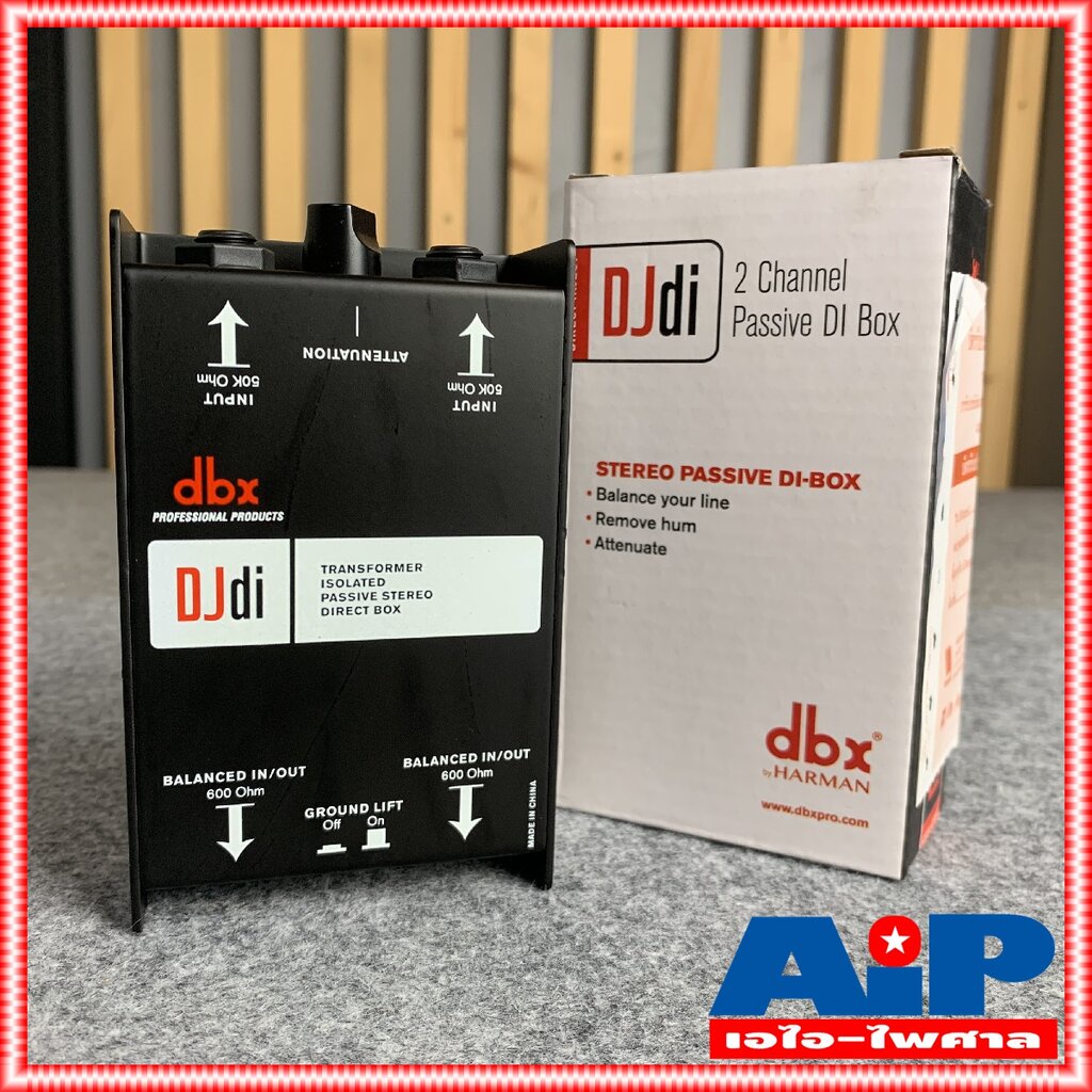 DBX DJDI 2CH PASSIVE DI DI Box แบบ Passive กันเสียง จี่ ฮัม กันไฟยัอน ประกันศูนย์มหาจักร ไดเร็คบ ...