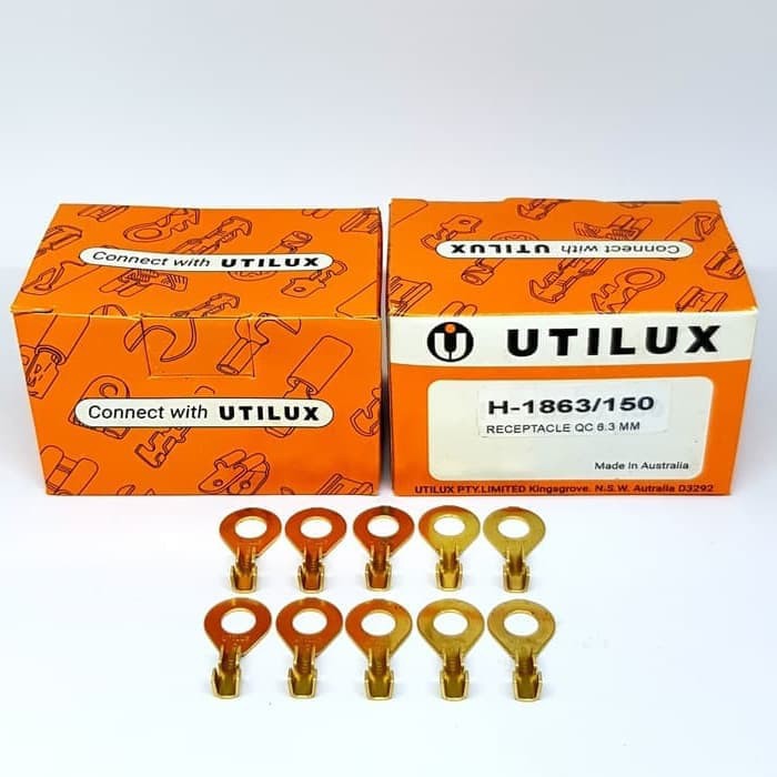 สลักเกลียวแหวนเทอร์มินัล Skun Utilux 10 ขนาด M6 เส้นผ่านศูนย์กลาง 6 มม. H-1863 ของแท้ ผลิตใน ...