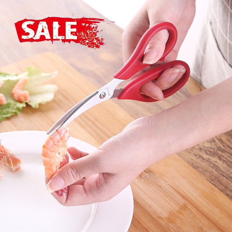 Lobster Shrimp Crab Seafood Scissors Shears Snip Crack Shells Kitchen ...