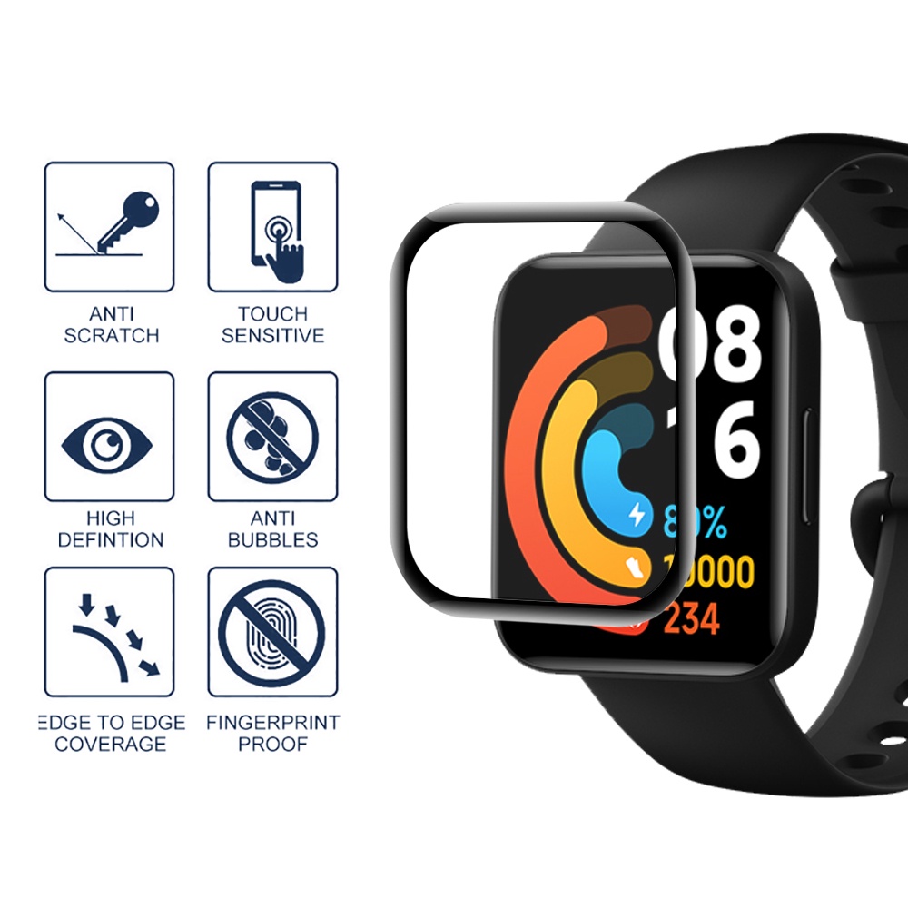 ฟิล์มกันรอยหน้าจอ 3D ไม่มีกระจก สําหรับ Xiaomi POCO Watch Global ...