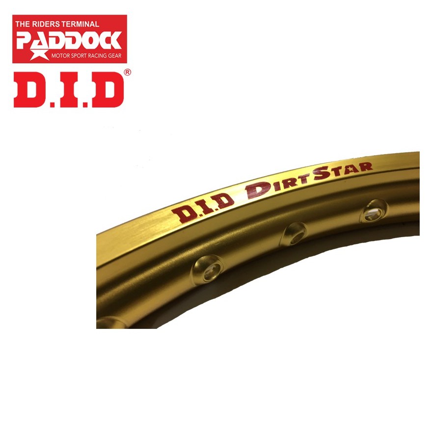 DID วงล้ออลูมิเนียม รุ่น DIRT STAR สีทอง/เงิน 1.60 x 17 ของแท้จากผู้ ...