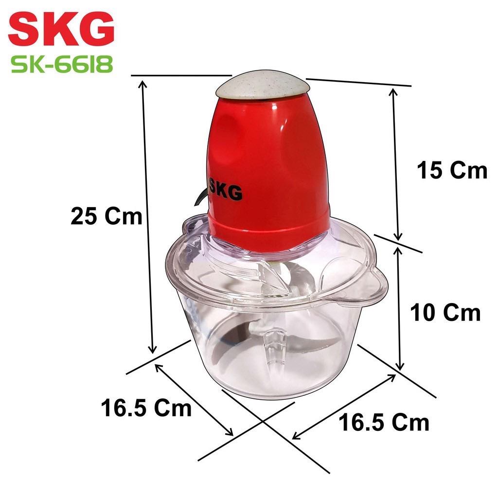 เครื่องบดสับอเนกประสงค์ SKG รุ่น SK-6618 มี 3สี แดง เขียว ส้มแถมฟรีขวดน้ำ SKG | Shopee Thailand