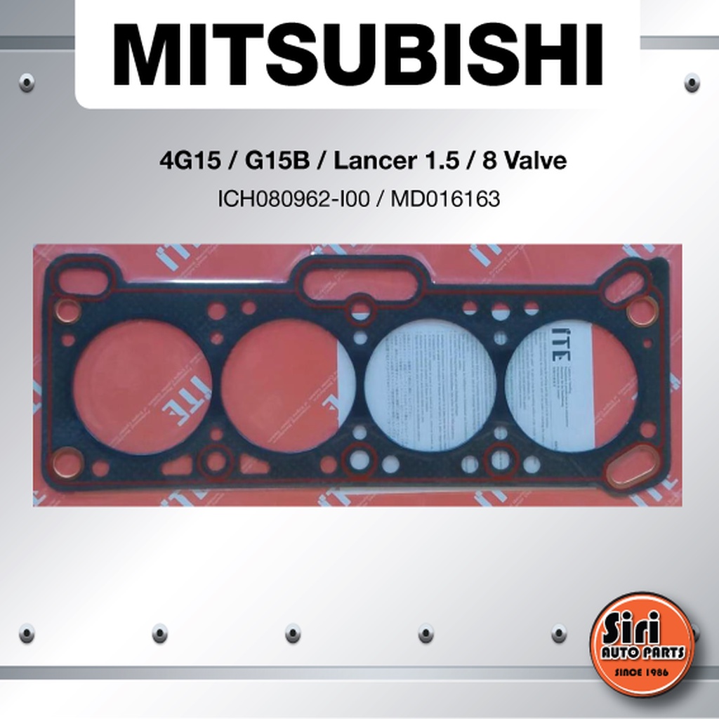 (ประกัน 1 เดือน) ประเก็นฝาสูบ MITSUBISHI 4G15/G15B/Lancer 1.5 / 8 วาล์ว ...