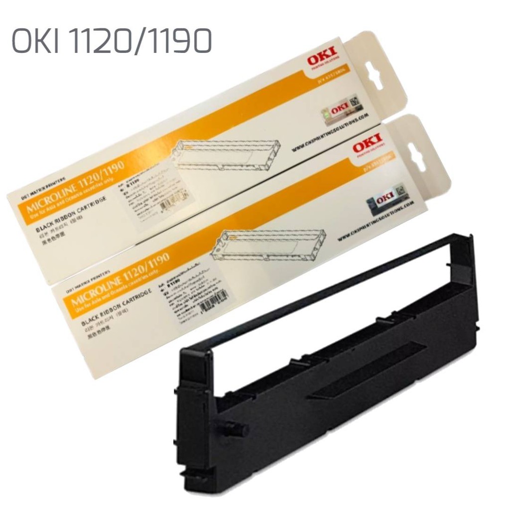 ตลับผ้าหมึกดอทเมตริกซ์ OKI R 1190 / For ML1190 ตลับผ้าหมึกดอทเมตริกซ์ OKI สีดำ ตลับผ้าหมึกแท้ ...
