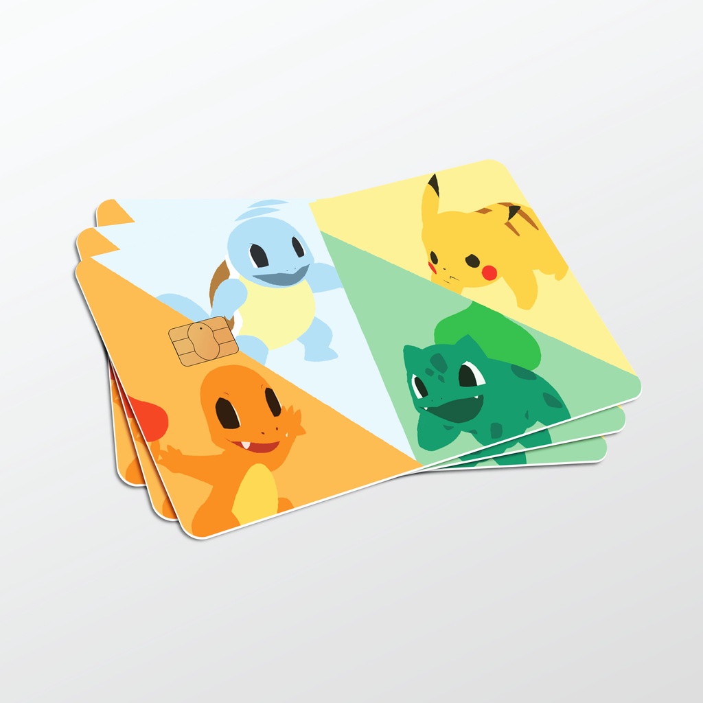 Kapzlegacy สติกเกอร์การ์ดธนาคาร Pokemon ATM Touch n Go Skin Bank Debit ...