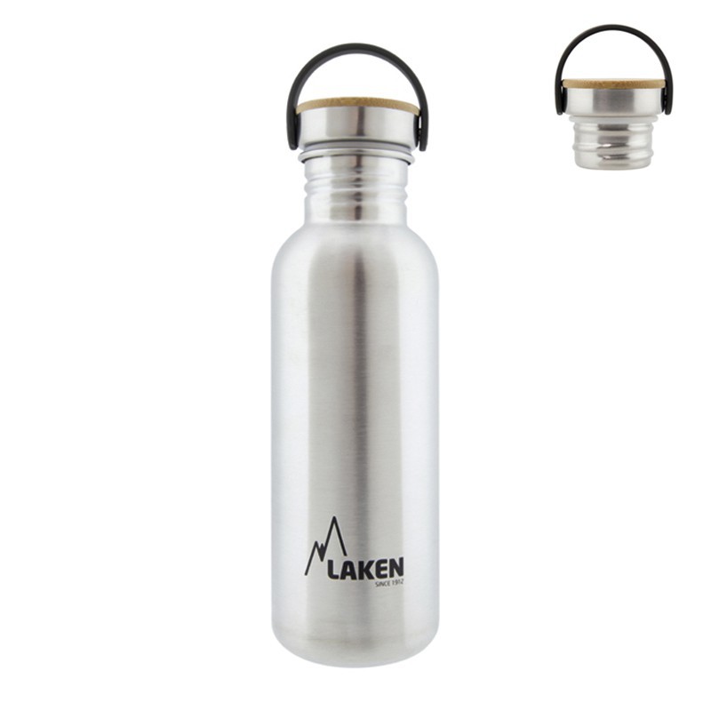 Laken Basic Steel Bottle 0.75L Bamboo And Stainless Steel Cap ขวดน้ำ ...