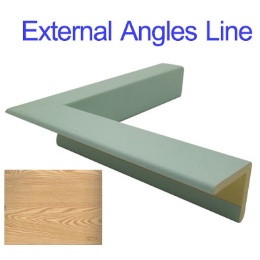 (2ชิ้น)ฉากจบมุมจบขอบ External Angles Line Same color As pvc wall panel ...