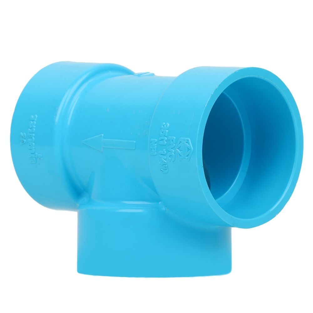 Joints FAUCET TEE PVC SOCKET SCG 1 1/4" LITE BLUE Pipe fitting Water ...