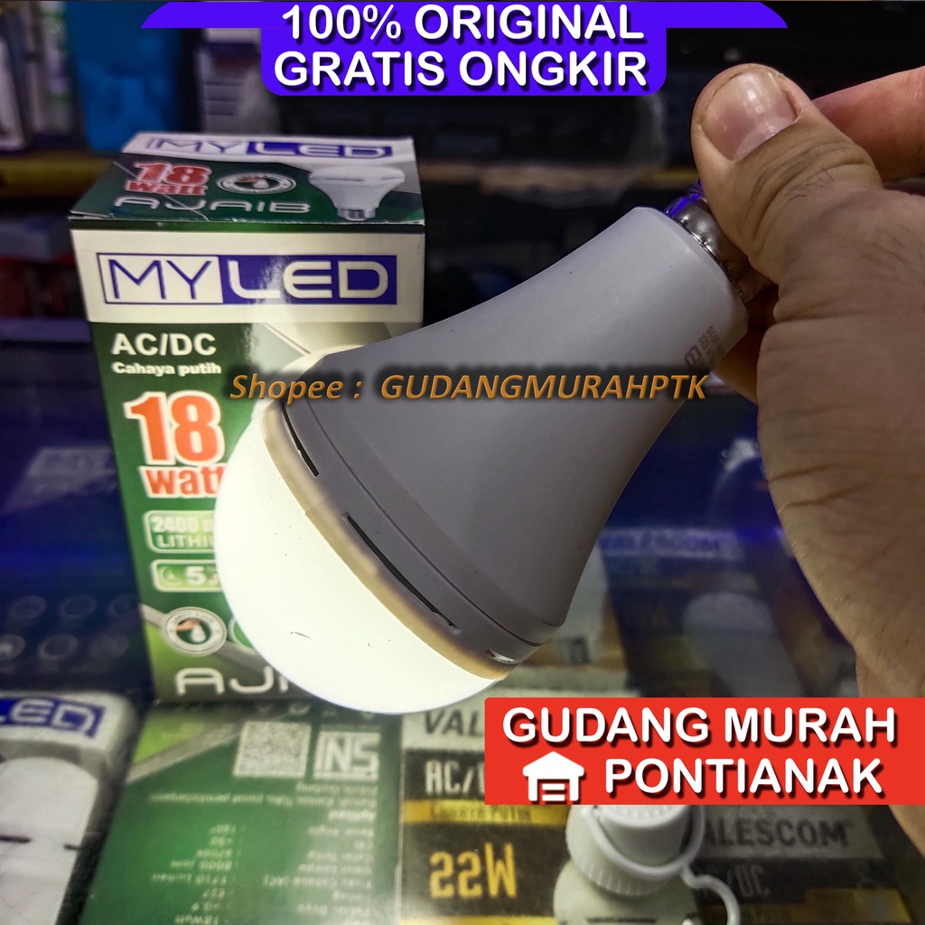 Myled Emergency Light Magic Bulb เมื่อเปิดเมื่อปิดหลอดไฟ Led แบบชาร์จไฟ ...