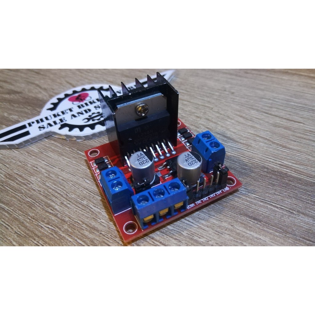 smart car L298N บอร์ดไดฟ์มอเตอร์ Dual H Bridge สำหรับ Arduino | Shopee ...