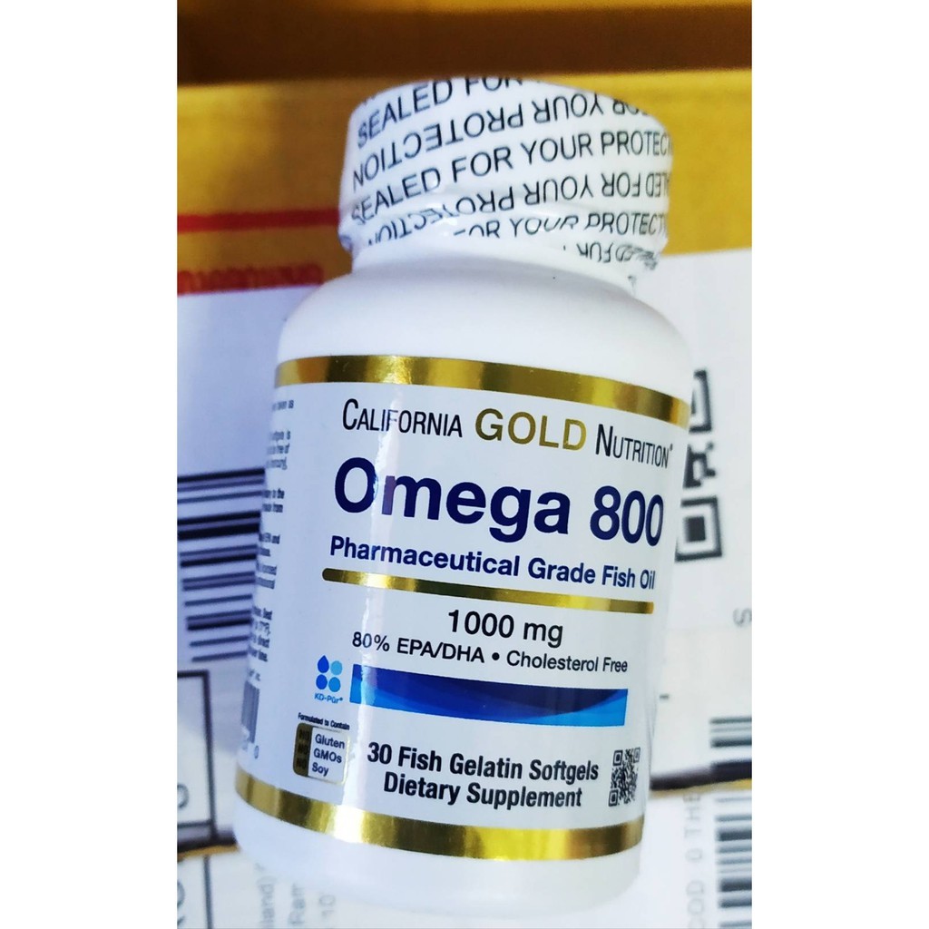 California Gold Nutrition Omega 800 Pharmaceutical Grade Fish Oil 1000 ...
