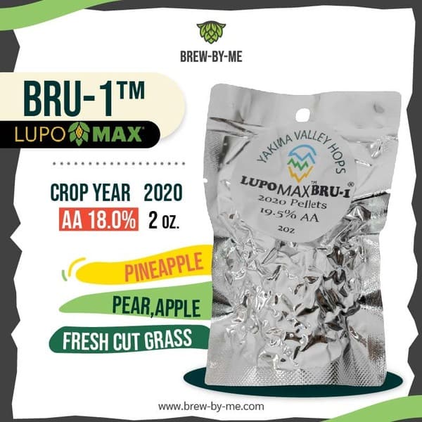 ฮอปส์ BRU-1™ Hops Lupomax 2oz โดย Yakima Valley Hops ทำเบียร์ Homebrew ...