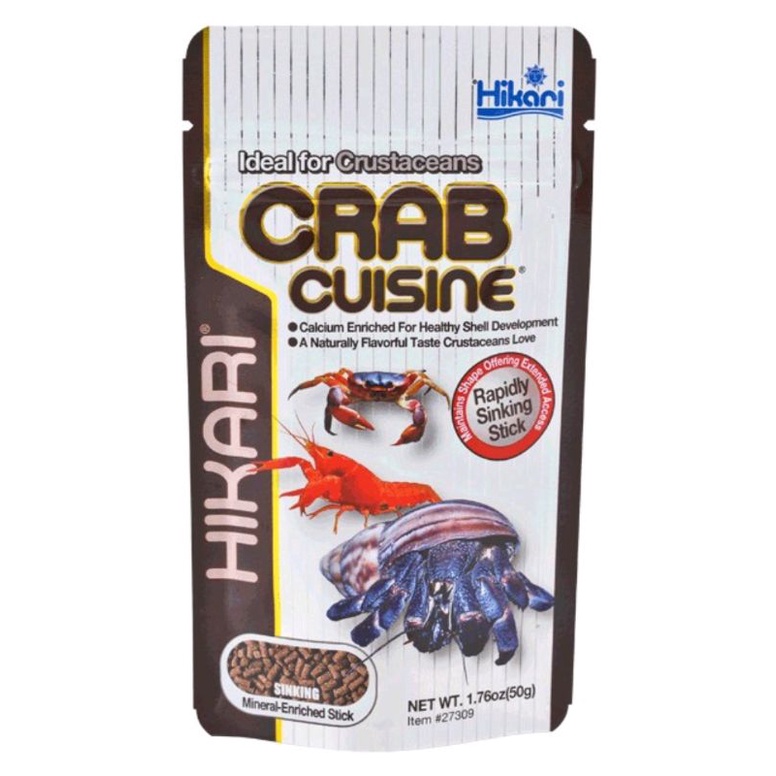 Hikari Crab Cusine 50 g. อาหารสำหรับ ปูเสฉวน,ปูสวยงาม,กุ้งสวยงาม | Shopee Thailand