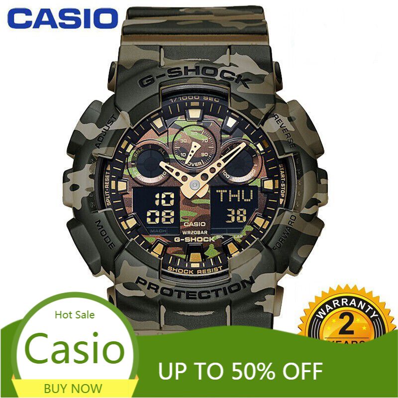 Casi *o G-Shock GA-100 กีฬานาฬิกา GA100 นาฬิกาผู้ชายกันน้ํากีฬานาฬิกา ...