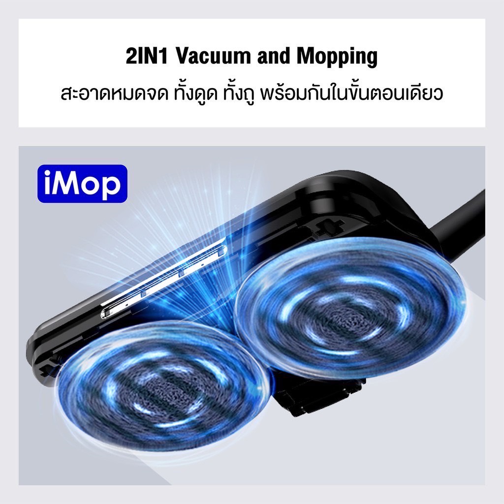 Mister Robot อุปกรณ์เสริม ใช้ถูพื้น รุ่น iMOP KIT ดูด ขัด ถู ในตัวเดียว ...