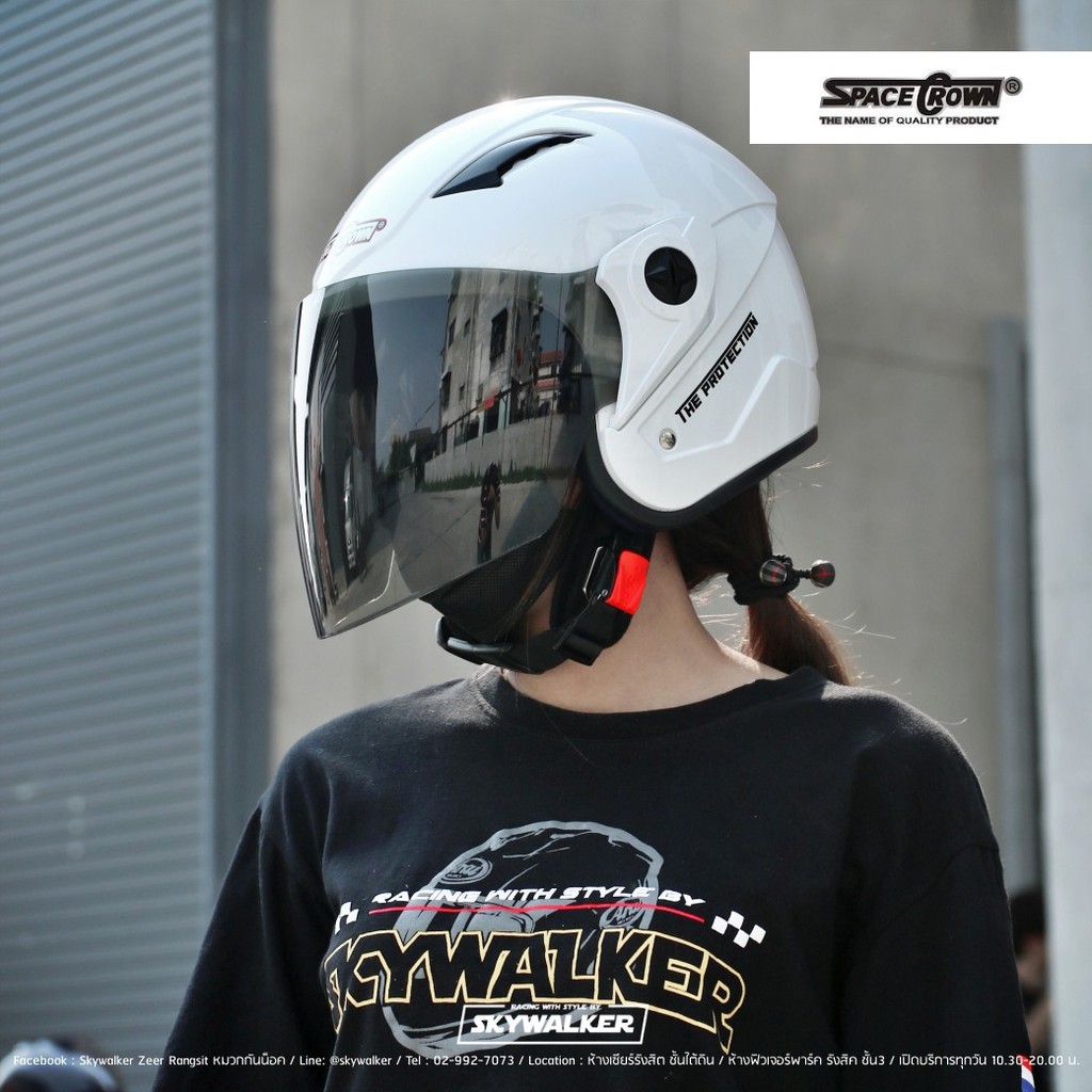 SPACE CROWN หมวกกันน็อค รุ่น CYGNUS มีครบทุกสี การันตีของแท้ ราคาถูก ...