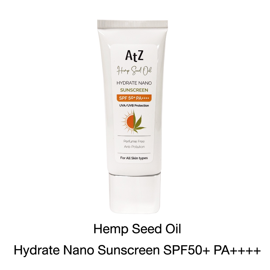 AtZ Hemp Seed Oil Hydrate Nano Sunscreen SPF50+ PA++++ 30g. | Shopee ...