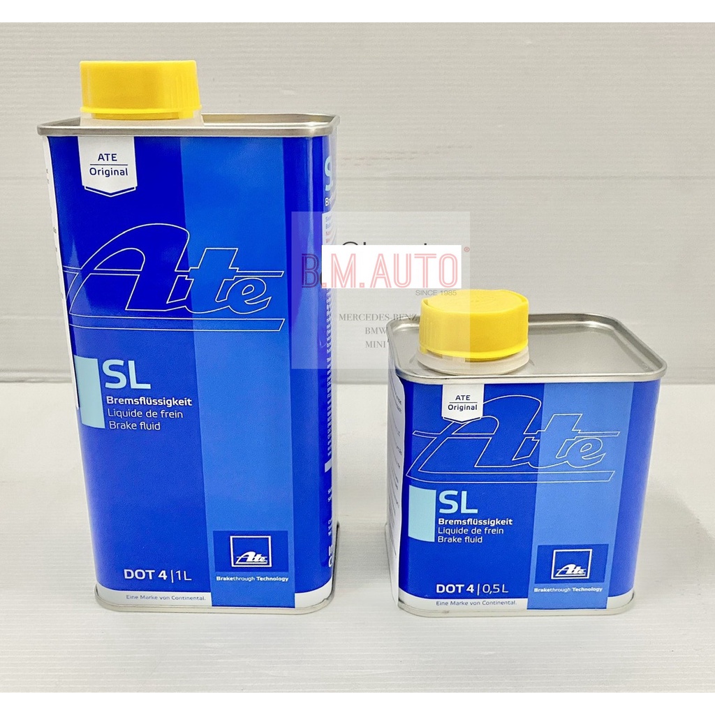 น้ำมันเบรค ATE SL/SL6 Dot4 ขนาด 0.5L และ 1L ของแท้แน่นอนค่า (ราคาสินค้าต่อ1กระป๋อง) | Shopee ...