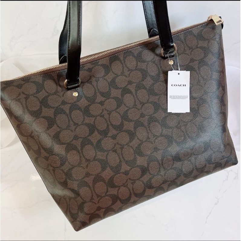 COACH GALLERY TOTE IN SIGNATURE CANVAS | Shopee Thailand