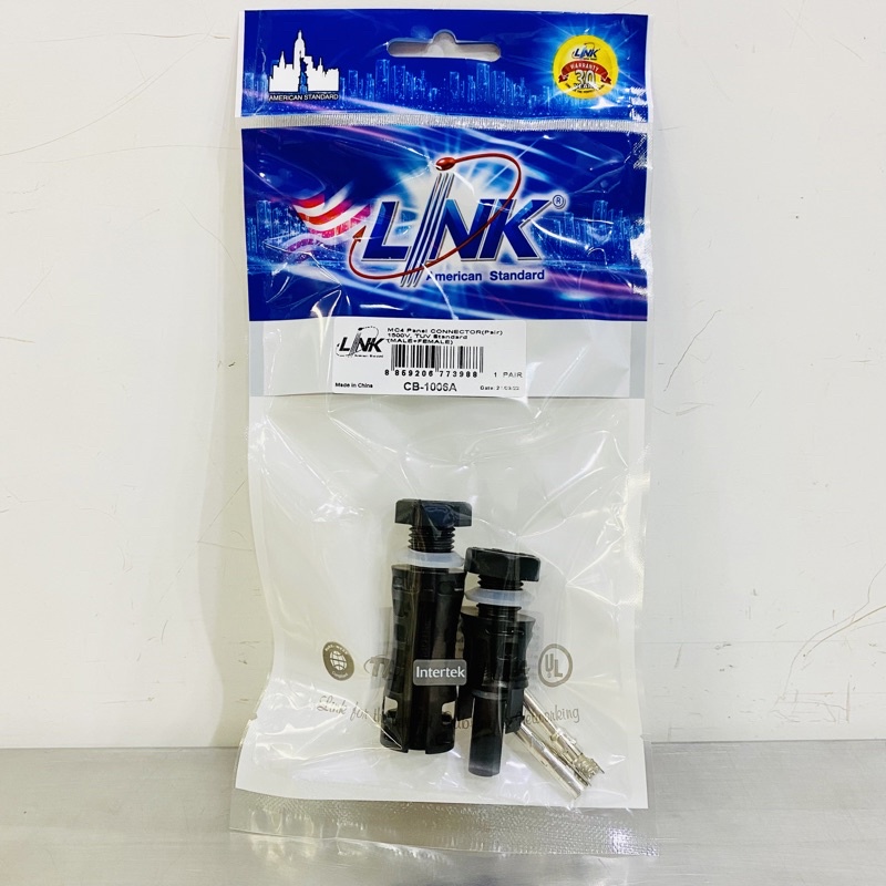 LINK MC4 Connector โซล่าเซลล์ แบบติดตู้ ติดแผง ติดบ๊อก รุ่น CB-1006A | Shopee Thailand