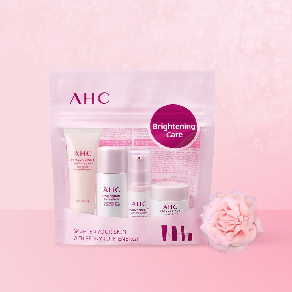 AHC Peony Brighting Care Kit ส่งฟรี (หมดอายุ 27/06/2022) | Shopee Thailand