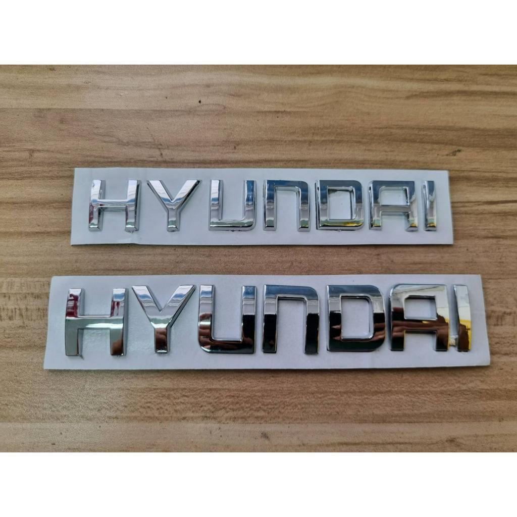 มีสองไซส์วัดก่อนสั่งซื้อ โลโก้ตัวอักษร ฮุนได ติดด้านหลัง HYUNDAI letter ...