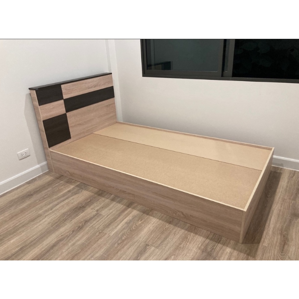 เตียงเดี่ยว 3.5 ฟุต (ไม่รวมที่นอน) โมเดิร์นปิดทึบ BD06-3.5 Civil Modern | Shopee Thailand