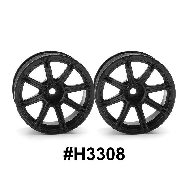 HPI 3308 WORK EMOTION XC8 WHEELS 26mm BLACK (9mm OFFSET) | Shopee Thailand
