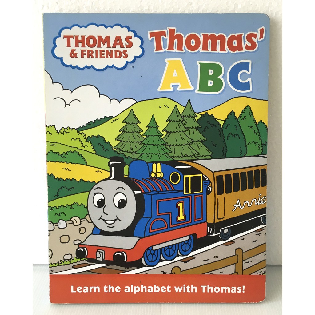 Thomas Train ABC Board Book หนังสือสอนตัวอักษรภาษาอังกฤษผ่านการ์ตูน ...
