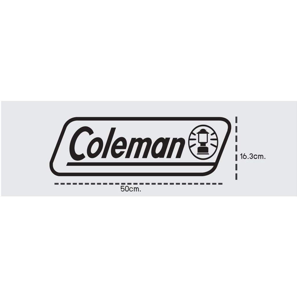 Sticker สติ๊กเกอร์ลาย Coleman งานไดคัท มีหลายสีหลายขนาดให้เลือก ติดได้ ...
