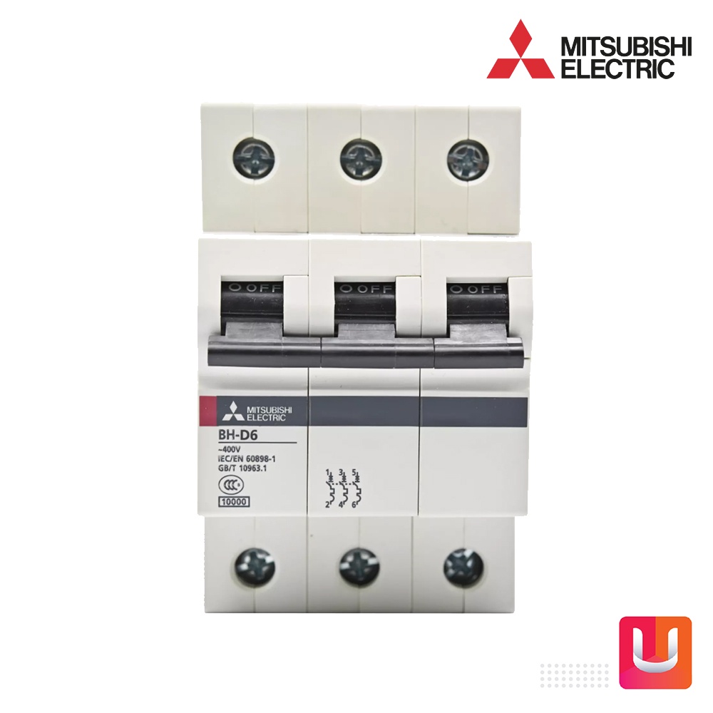 MITSUBISHI - BH-D6 3P 32A -Miniature Circuit Breaker (MCB)-ลูกย่อยเบรกเกอร์ 32A 3P 6kA -สั่งซื้อ ...