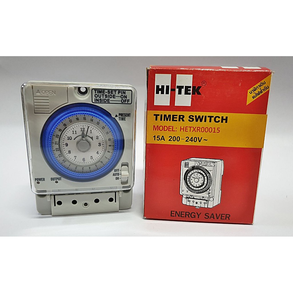 สวิทช์ตั้งเวลา Timer Switch 15A Hi-Tek | Shopee Thailand