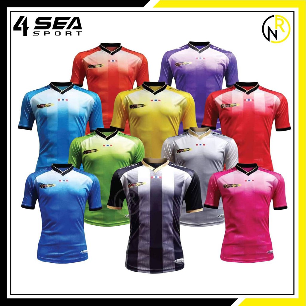 ***ลดราคา*** เสื้อฟุตบอล เสื้อกีฬา ผ้าไมโครแท้พิมพ์ลาย 4SEA เนื้อผ้านิ่มใส่สบาย ซับเหงื่อ 4s/8 ...