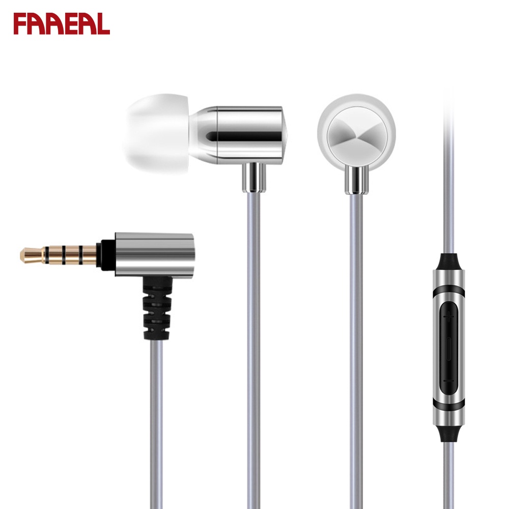 Faaeal ชุดหูฟังสเตอริโอเบส HiFi แบบมีสาย 3.5 มม. สําหรับโทรศัพท์มือถือ PC เครื่องเล่น MP3 ...