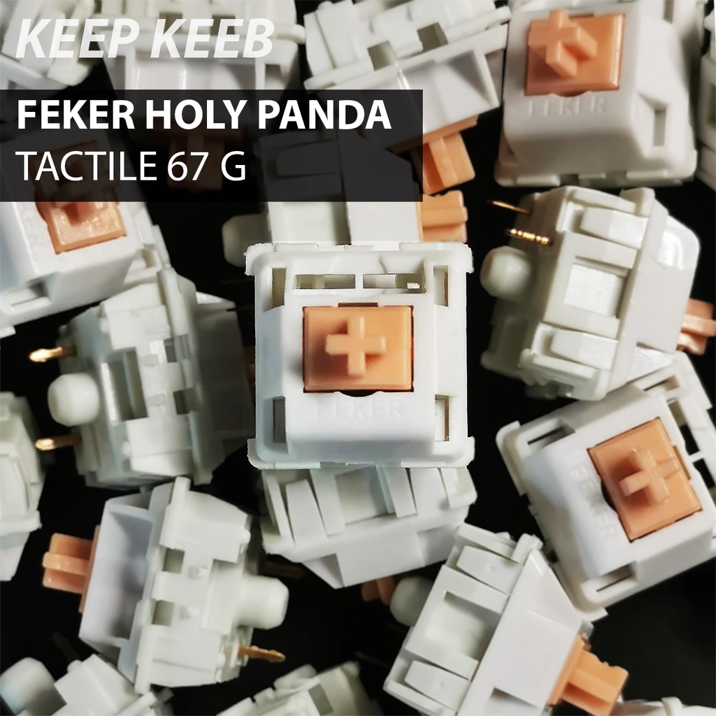 FEKER Holy Panda x1 [Tactile] สวิทช์คีย์บอร์ด Mechanical น้ำหนัก 67g ...