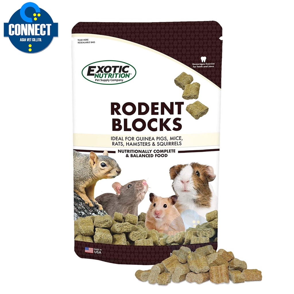 Exotic Nutrition - อาหารเสริมสำหรับสัตว์ฟันแทะ RODENT BLOCKS โรเดนท์ บ ...