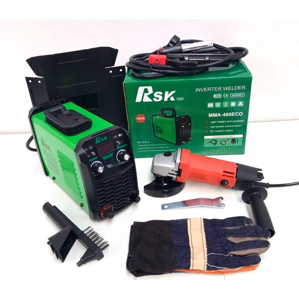 ชุดโปรโมชั่น ตู้เชื่อม RSK MMA-400 ECO + หินเจียร 4 นิ้ว | Shopee Thailand