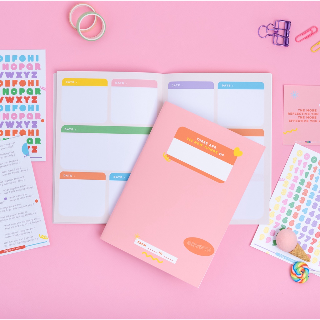 (ลด20.- โค้ด RLU1Q) สมุดไดอารี่ 365 วัน | 365 Diary Book | Shopee Thailand