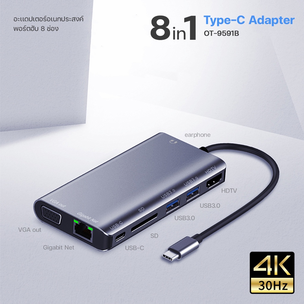 【Usb Hubs】 Type-C Multifunctional Converter HUB USB-C ตัวแปลง USB TYPE ... 【Usb Hubs】 Type-C Multifunctional Converter HUB USB-C ตัวแปลง USB TYPE ...