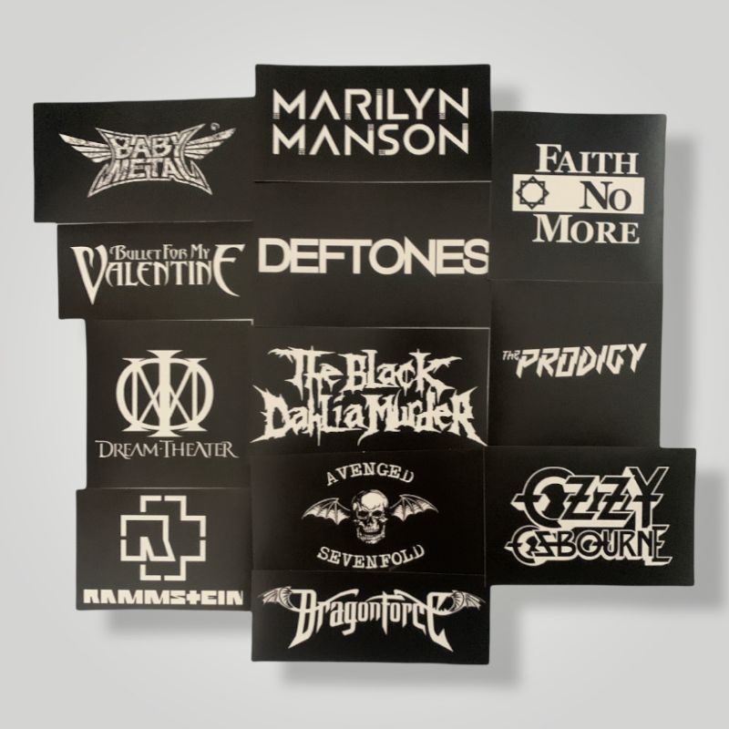 Metal Band Sticker Pack (Baby Metal, A7X, Faith No More, Deftones ...