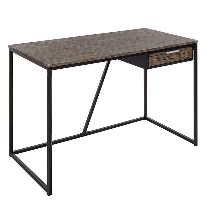 ถูกที่สุด! โต๊ะทำงานสไตล์โมเดิร์น มีลิ้นชักเก็บของ Computer desk 120cm ...