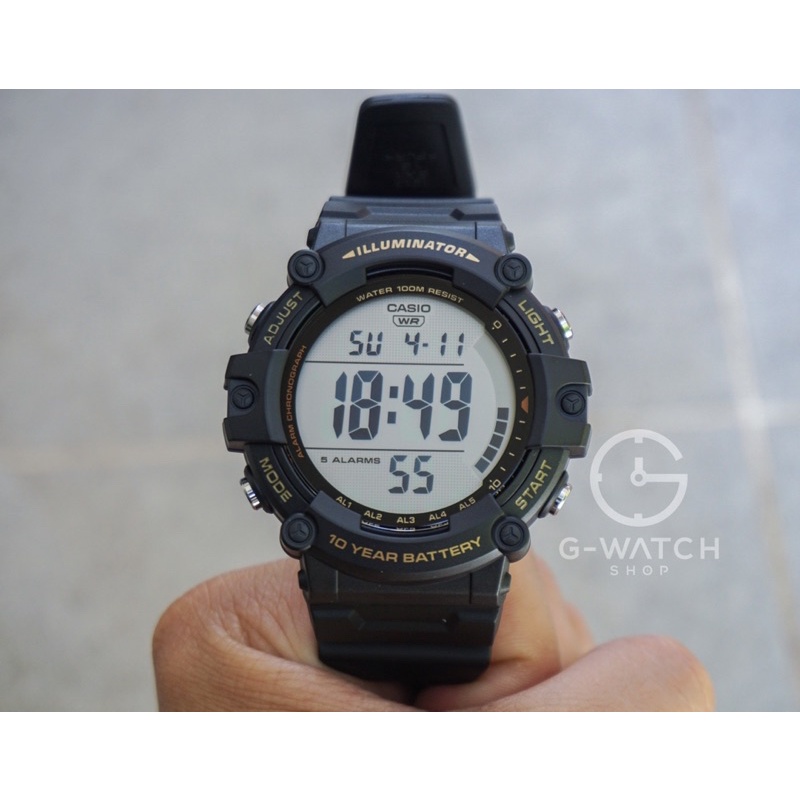 Casio Standard [สีดำ] AE-1500WHX-1A, AE-1500WHX-1, AE-1500WHX, AE-1500WH-8BV, AE-1500WH-8B, AE ...