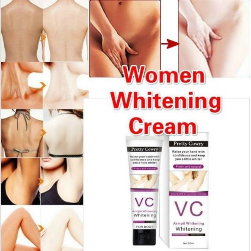 Preety Cowry VC Body & Armpit Whitening cream 50ml | Shopee Thailand