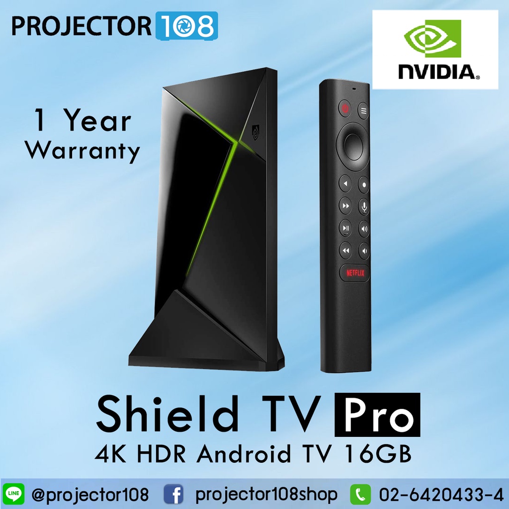 NVIDIA SHIELD Android TV Pro 4K (16GB)HDR Streaming, Dolby Vision, 3GB ...