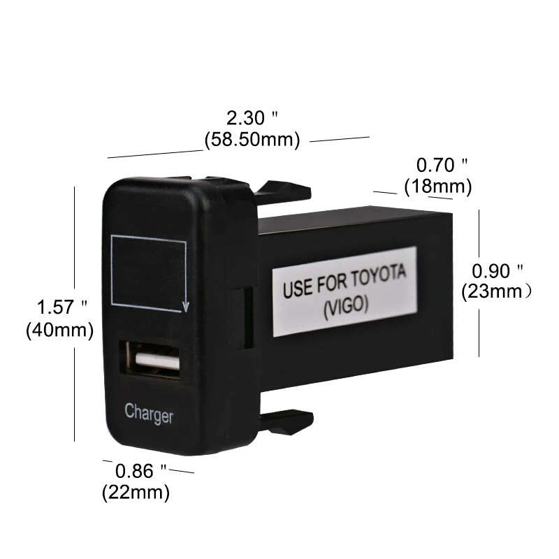 Buybuytech USB Port Charger 2.1A รุ่น TOYOTA VIGO 2005-2012 | Shopee ...