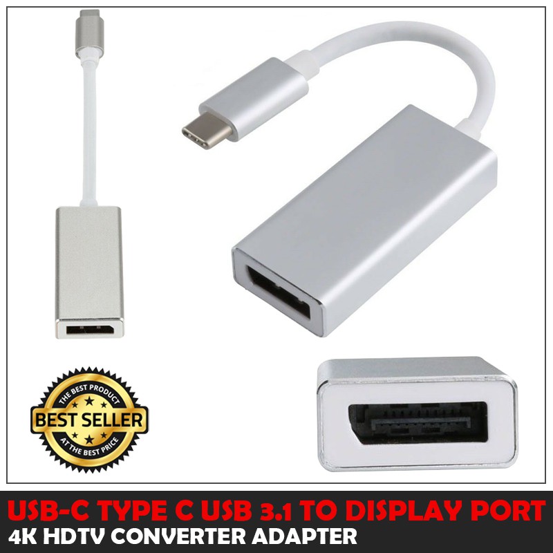 USB 3.1 Type C to DP Adapter USB-C to Display Port Adapters Converter ...