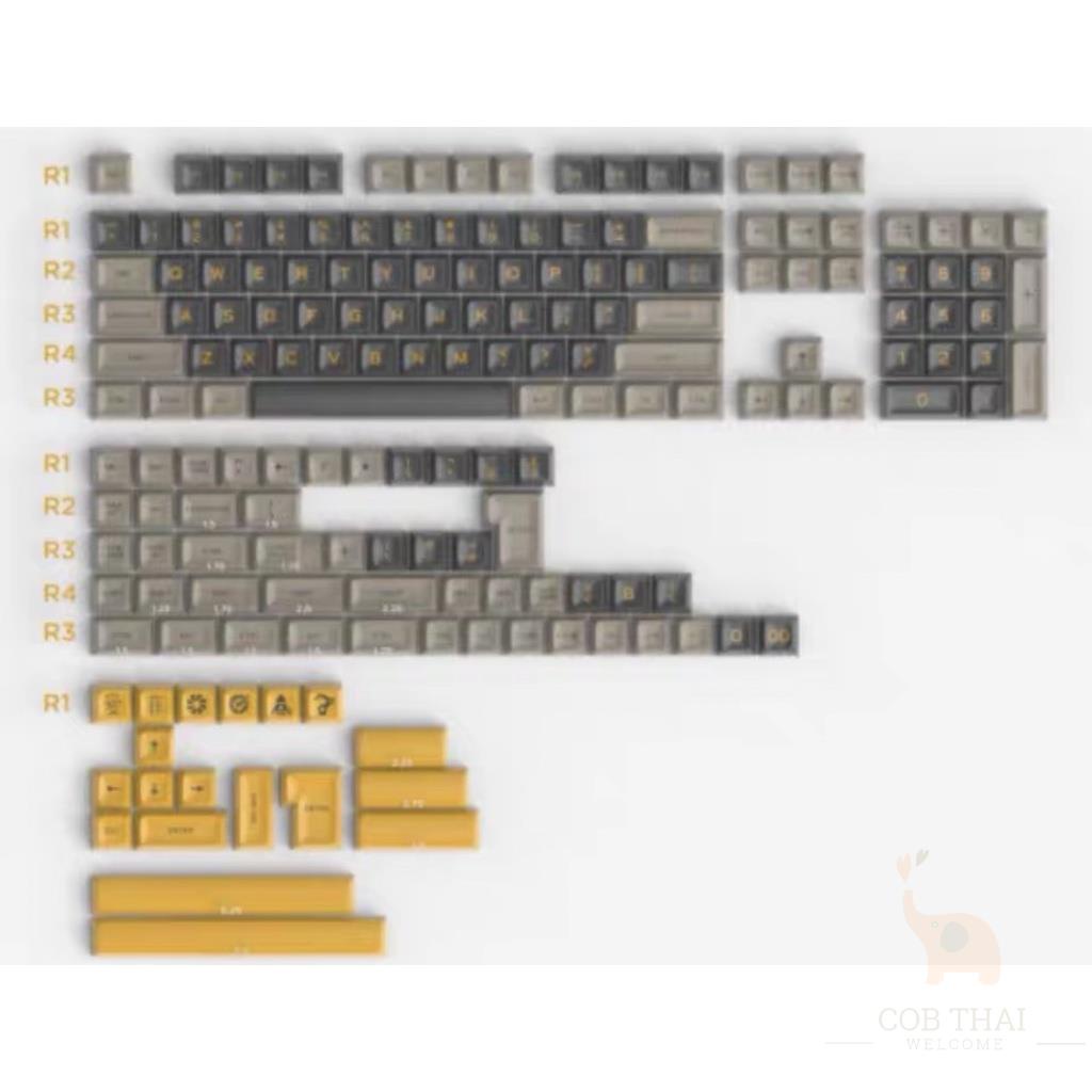 ™♠New Arrival SA profile double shot keycaps ABS Flamingo By the Sea ...