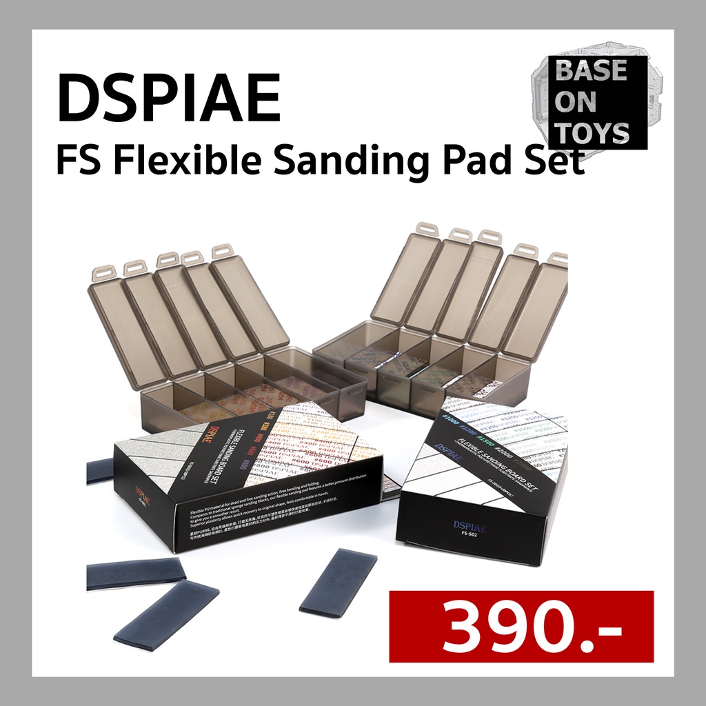 DSPIAE กระดาษทรายแบบยืดหยุ่น FS Flexible Sanding Pad Set | Shopee Thailand