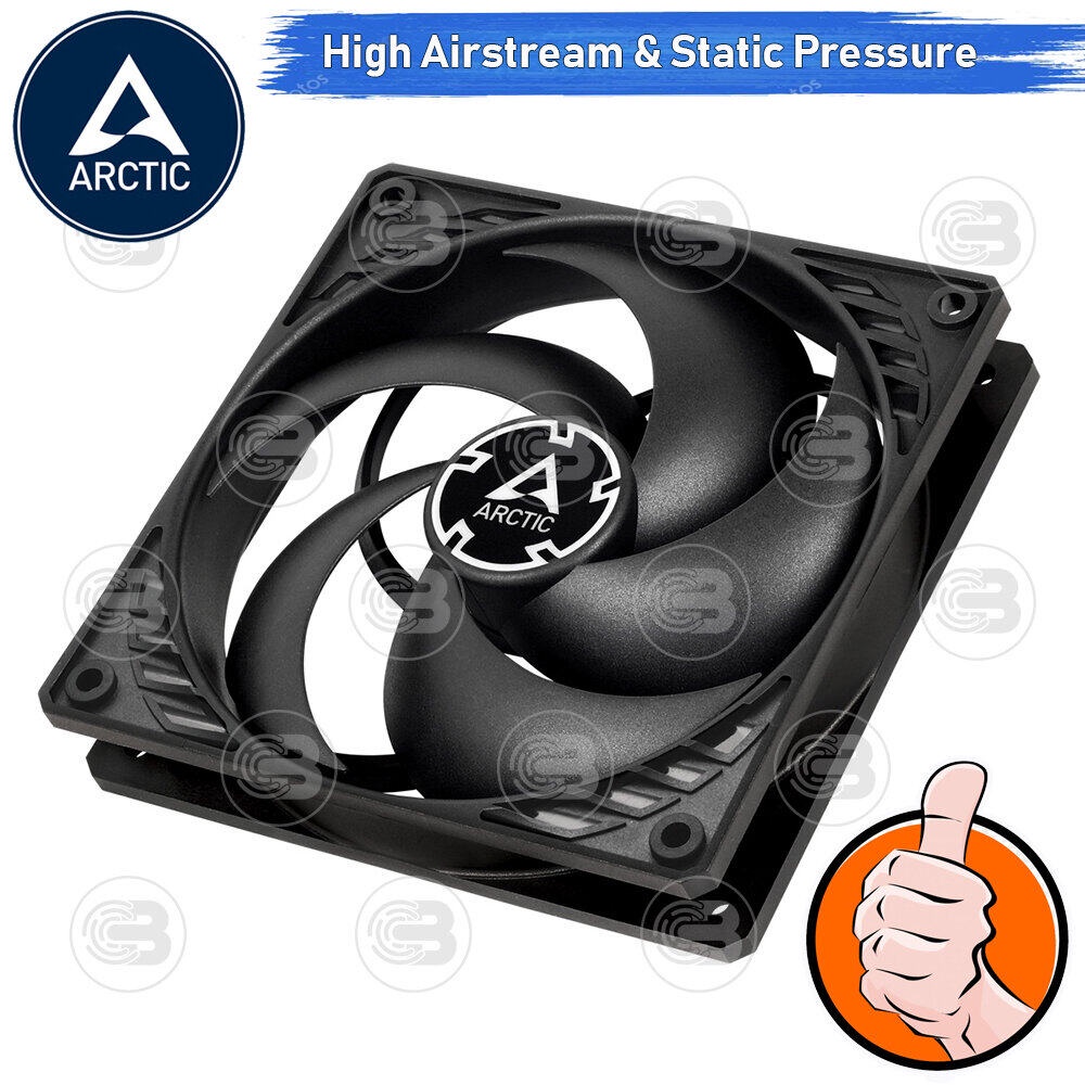 [CoolBlasterThai] ARCTIC PC Fan Case Model P12 PWM PST (120 mm.) BLACK ...
